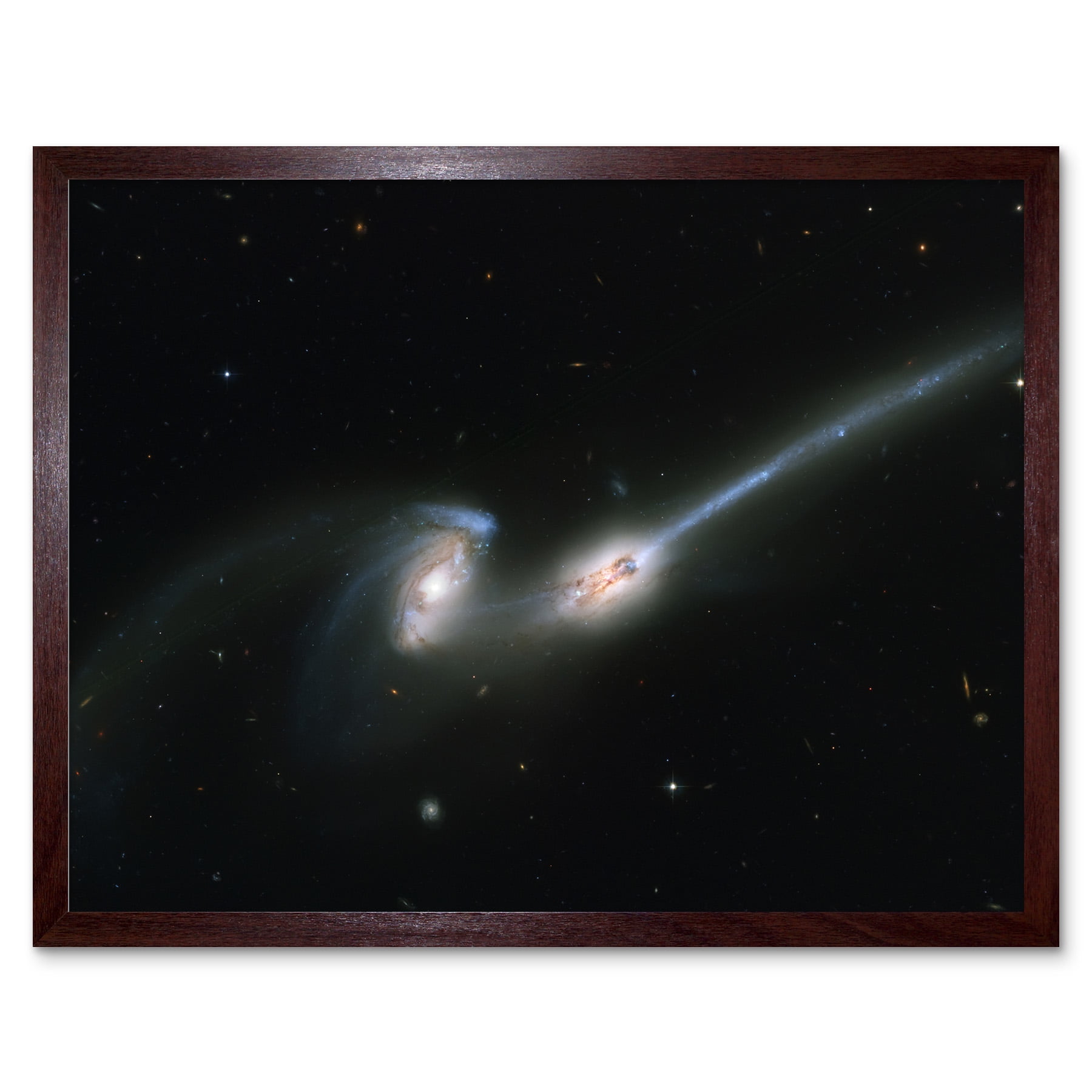 Hubble Space Telescope Image The Mice NGC 4676 Stunning Collision ...