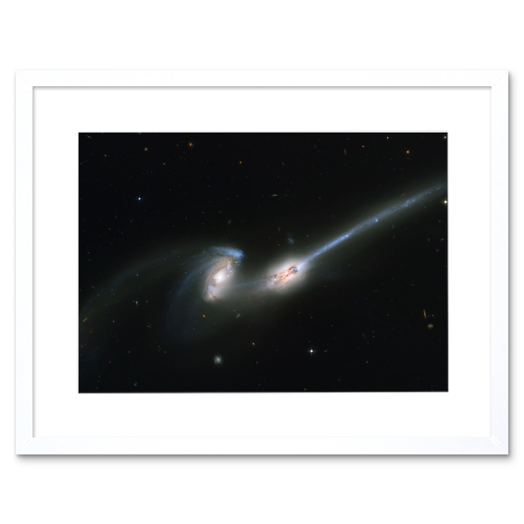 Hubble Space Telescope Image The Mice NGC 4676 Stunning Collision ...