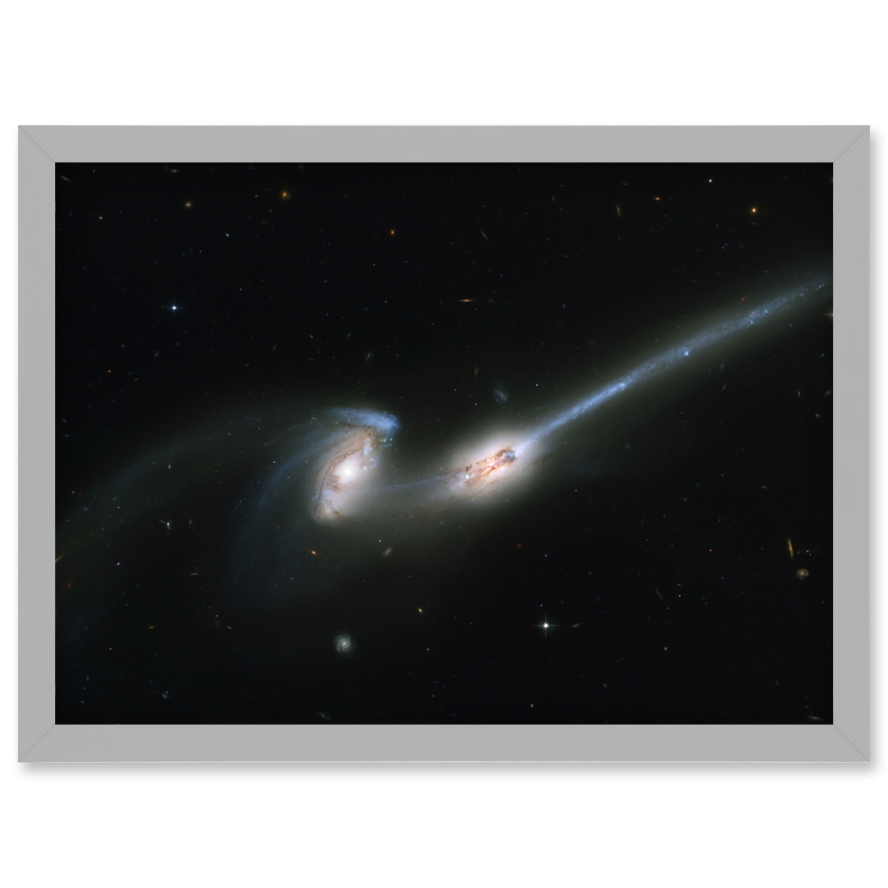 Hubble Space Telescope Image The Mice NGC 4676 Stunning Collision ...