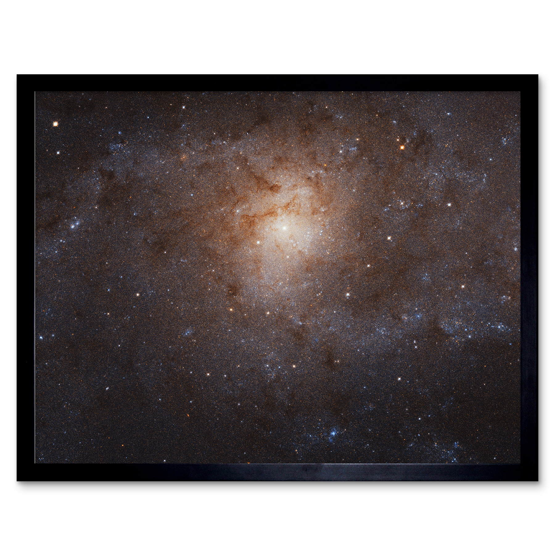 Hubble Space Telescope Image Triangulum Spiral Galaxy M33 Crop Blue ...