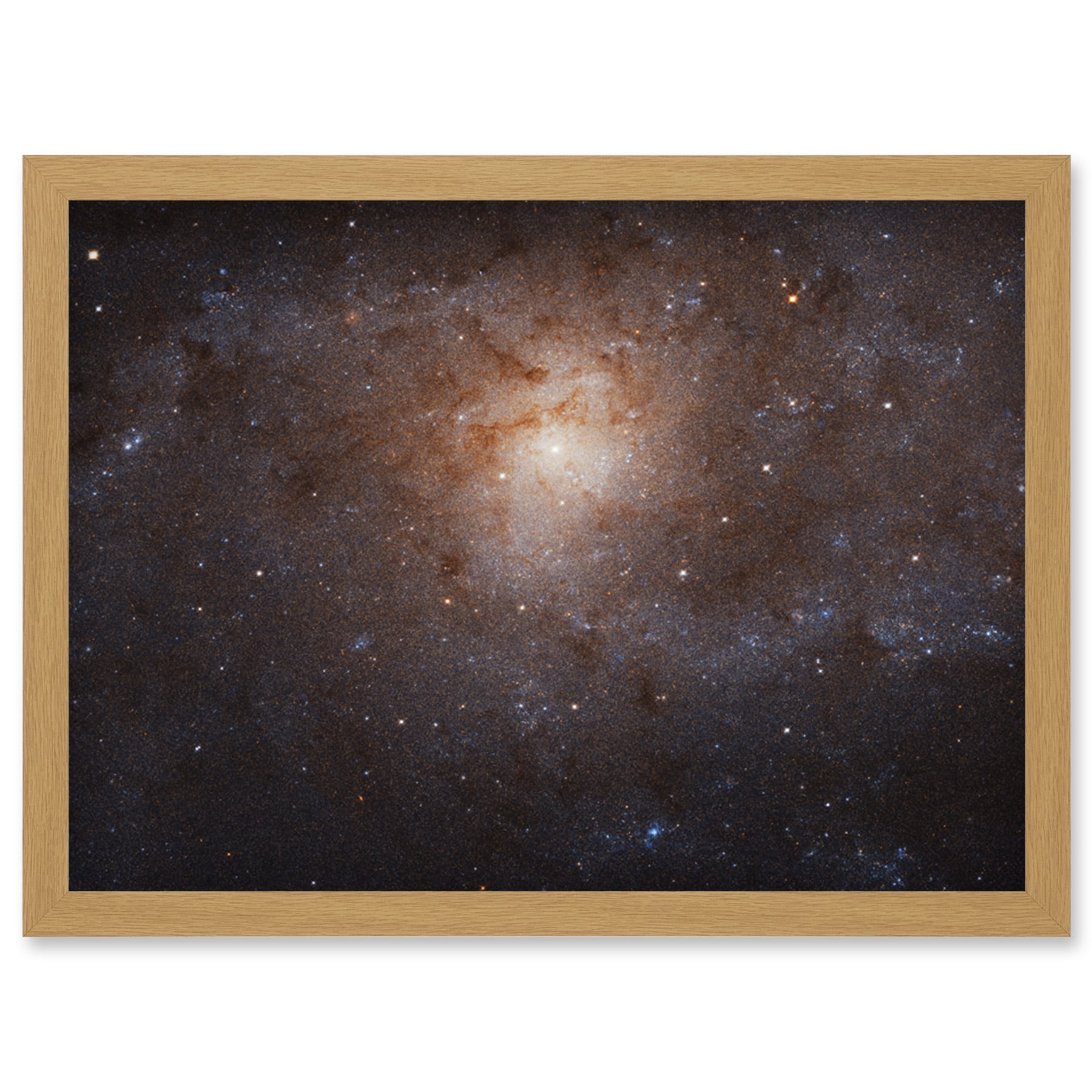 Hubble Space Telescope Image Triangulum Spiral Galaxy M33 Crop Blue ...