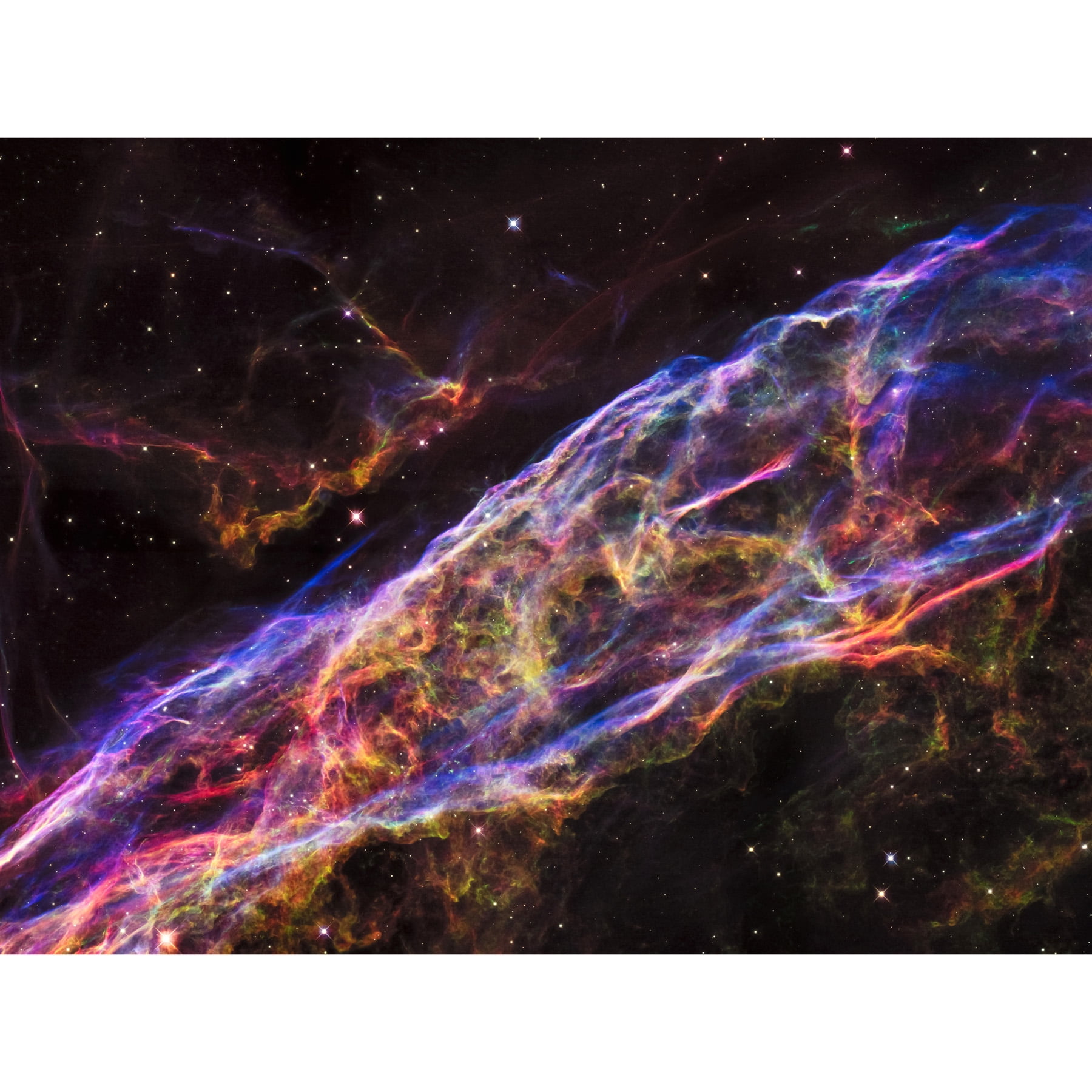 Hubble Space Telescope Image Veil Nebula Supernova Remnant Blast Wave ...