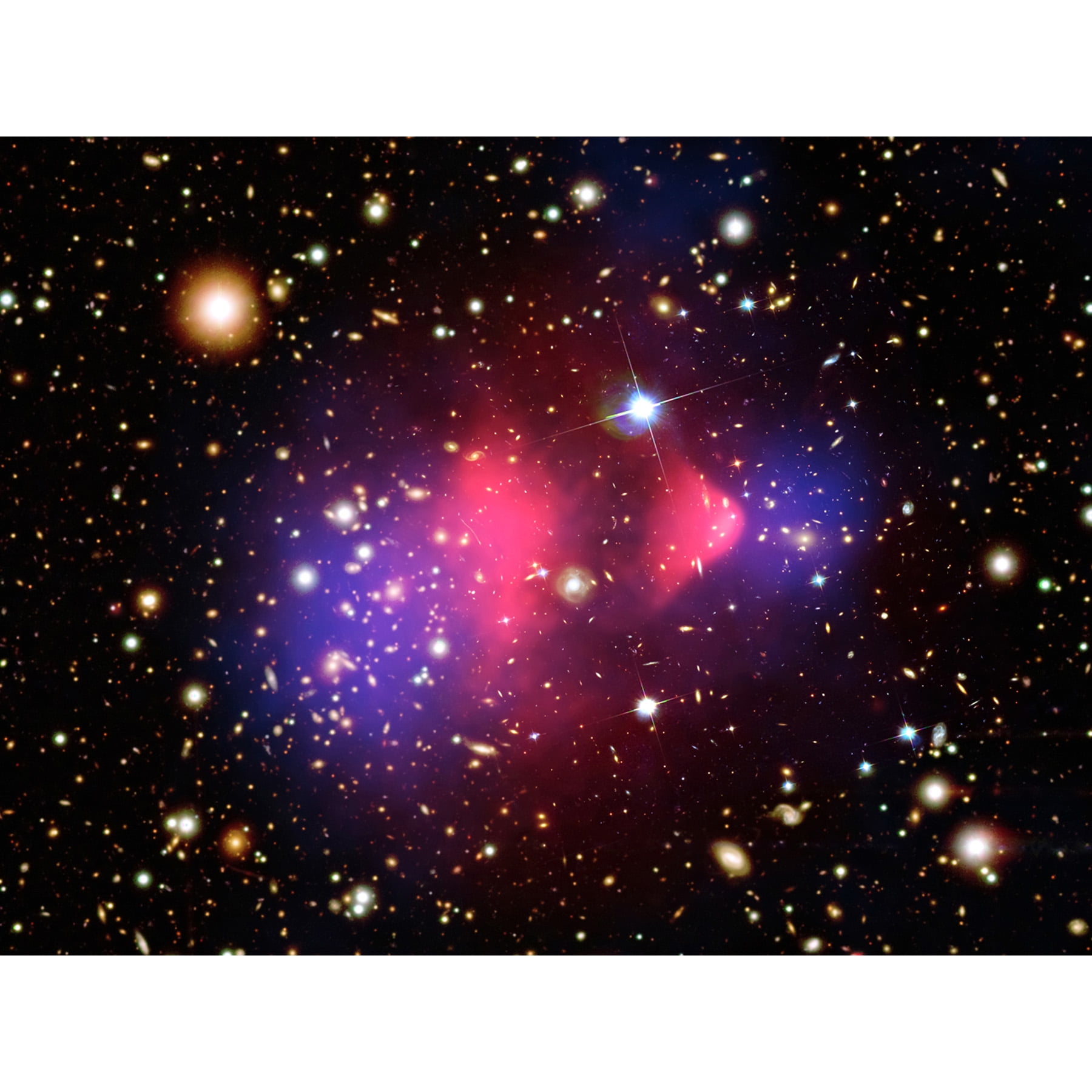 Hubble Space Telescope Image Visible-Light X-Ray Composite Image Galaxy ...