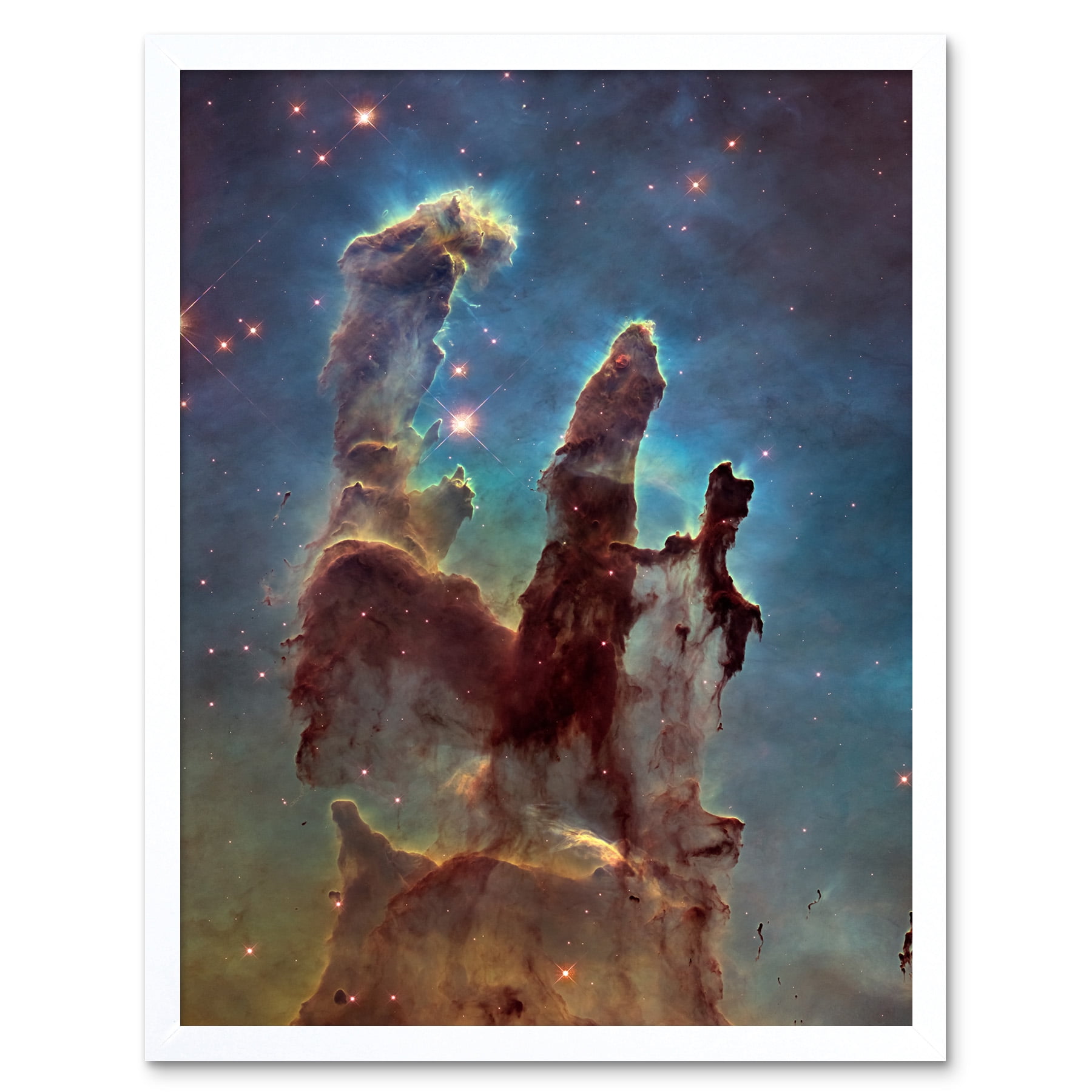 Hubble Space Telescope Image WFC3/UVIS M16 Blue Haze 2014 The Pillars ...