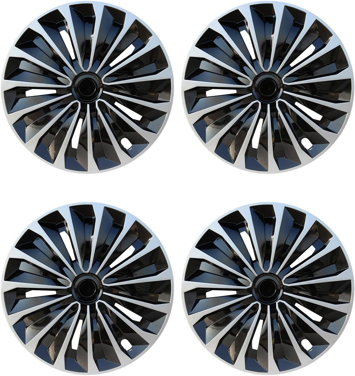 Hubcaps,16 inch hubcaps Set of 4, Wheel Rim Cover ABS Material, Snap On ...
