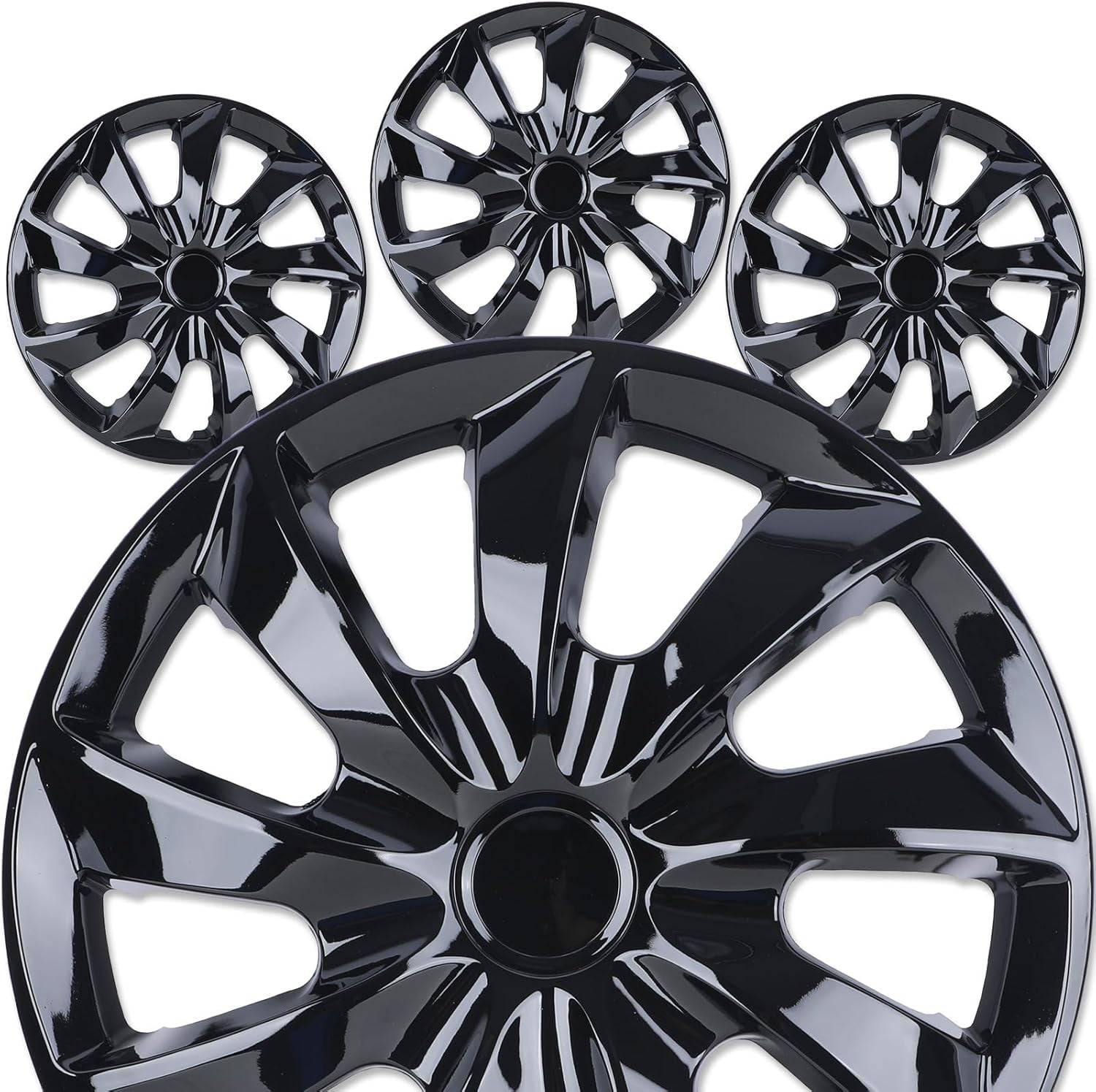 Hubcaps Wheel Cover Replacement R16 Size Hub Cap Universal-Fit Steel ...