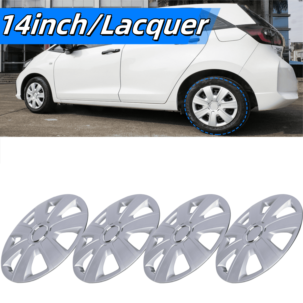 Hubcaps Wheel Covers 14 " Universal Set of 4 Snap On Car Truck SUV ...