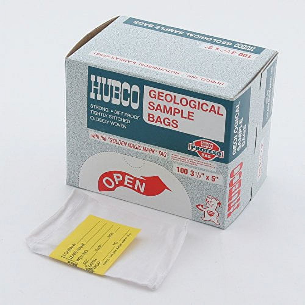 Hubco Soil Sample Bags 3-1/2"W x 5"D (box of 100) - Walmart.com
