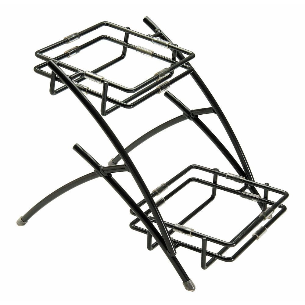 Hubert ARCtistic Collection 2-Tier Rectangular Flint Metal Buffet Stand ...
