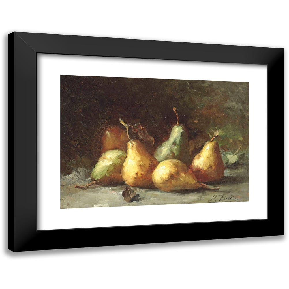 Hubert Bellis 24x18 Black Modern Framed Museum Art Print Titled - Pears ...
