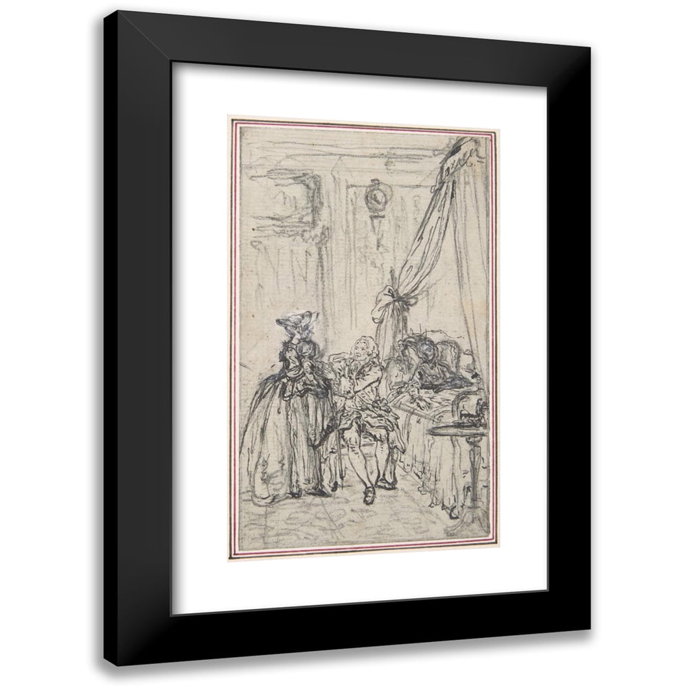 Hubert-François Gravelot 12x18 Black Modern Framed Museum Art Print ...