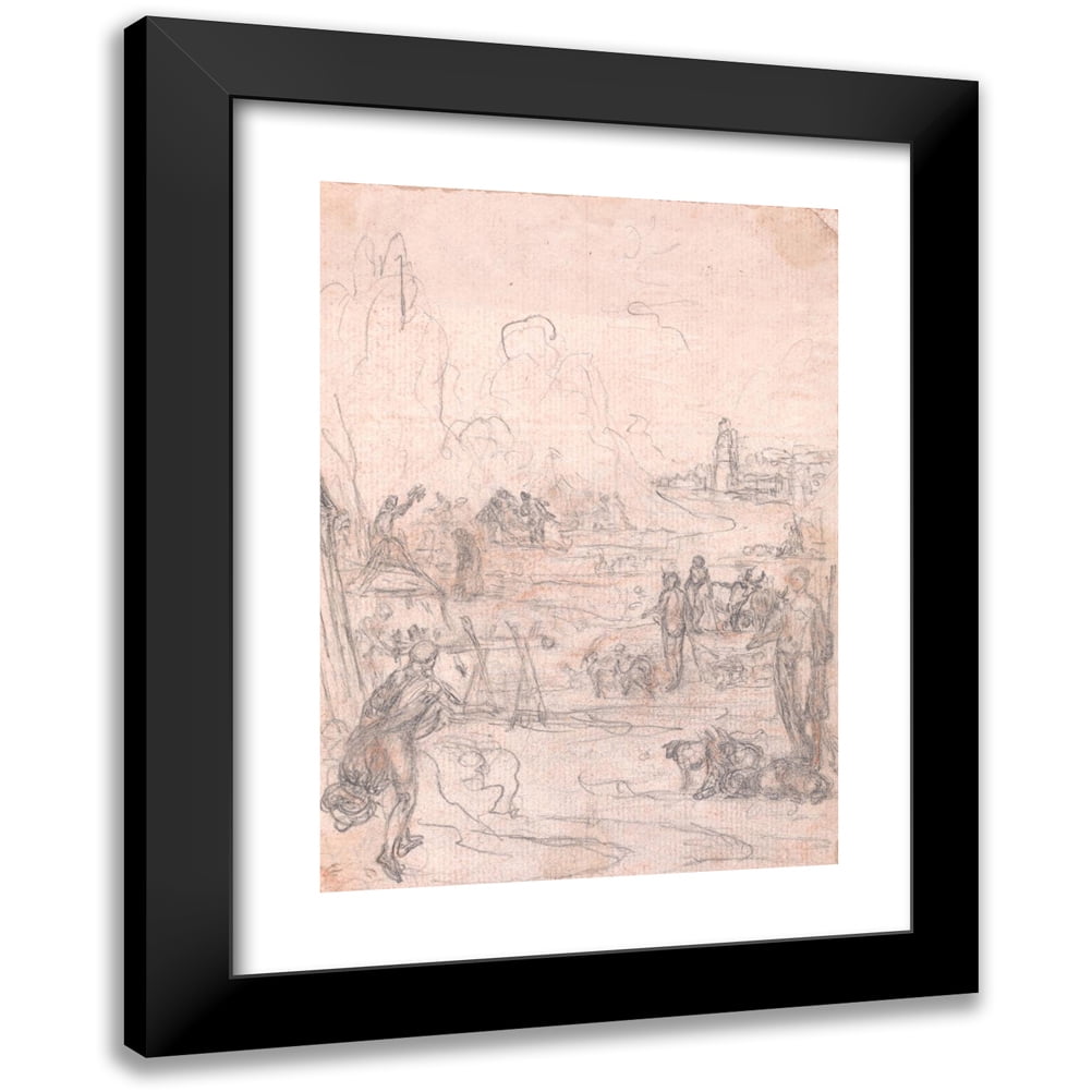 Hubert-François Gravelot 14x18 Black Modern Framed Museum Art Print ...
