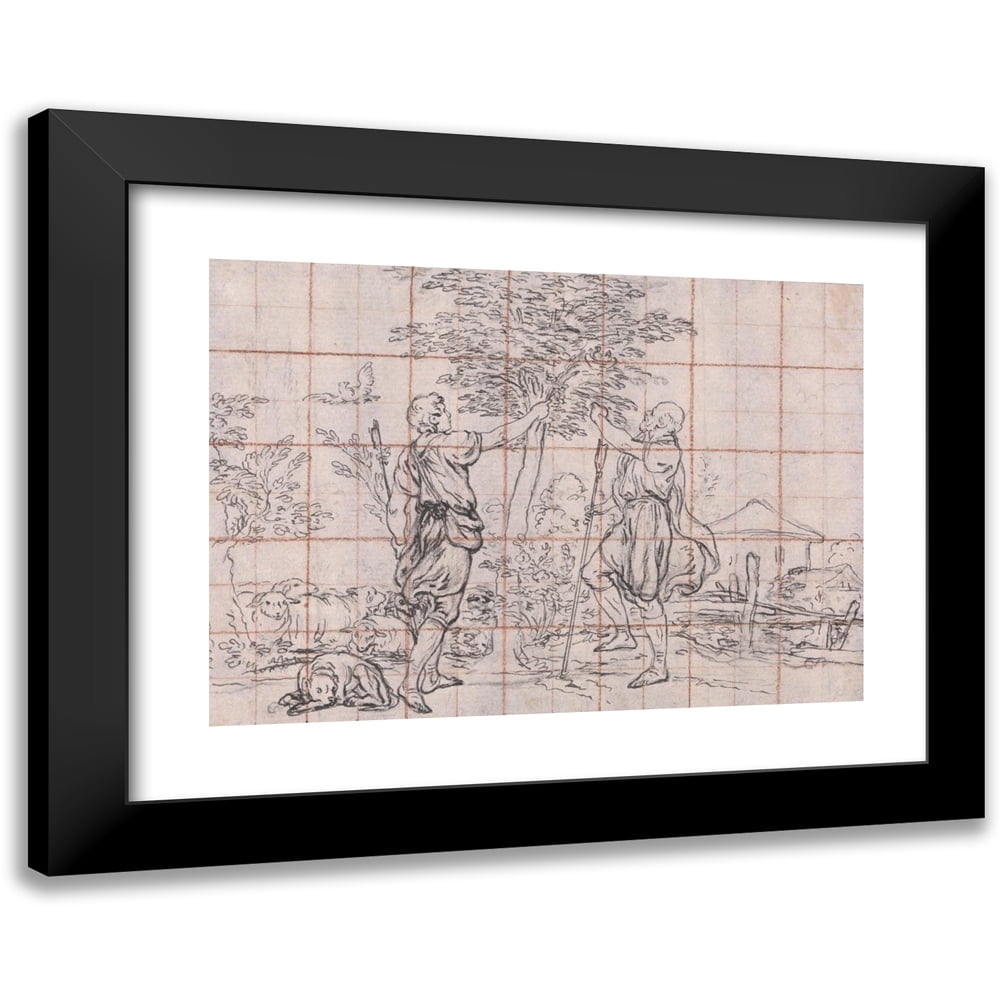 Hubert-François Gravelot 18x14 Black Modern Framed Museum Art Print ...