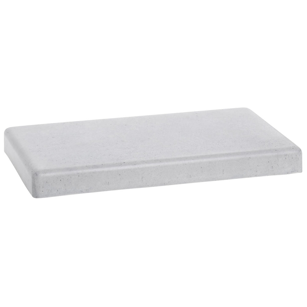 Hubert Rectangular Grey Faux Concrete Display Riser - 10"L x 6"W x 1"H ...
