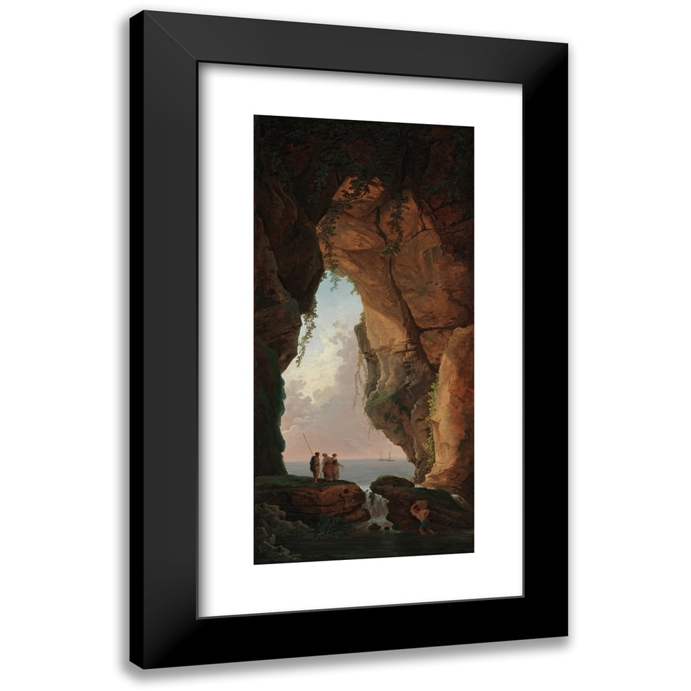 Hubert Robert 10x18 Black Modern Framed Museum Art Print Titled - The ...
