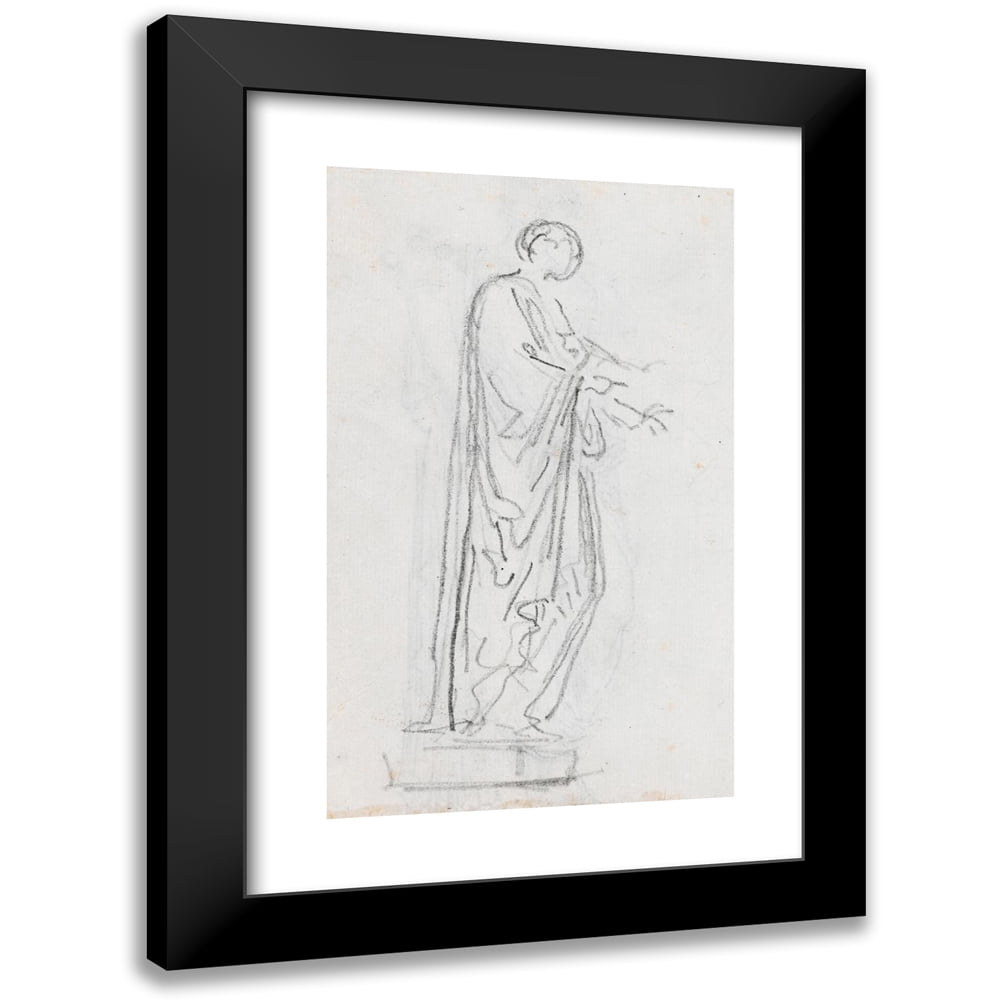 Hubert Robert 12x18 Black Modern Framed Museum Art Print Titled ...
