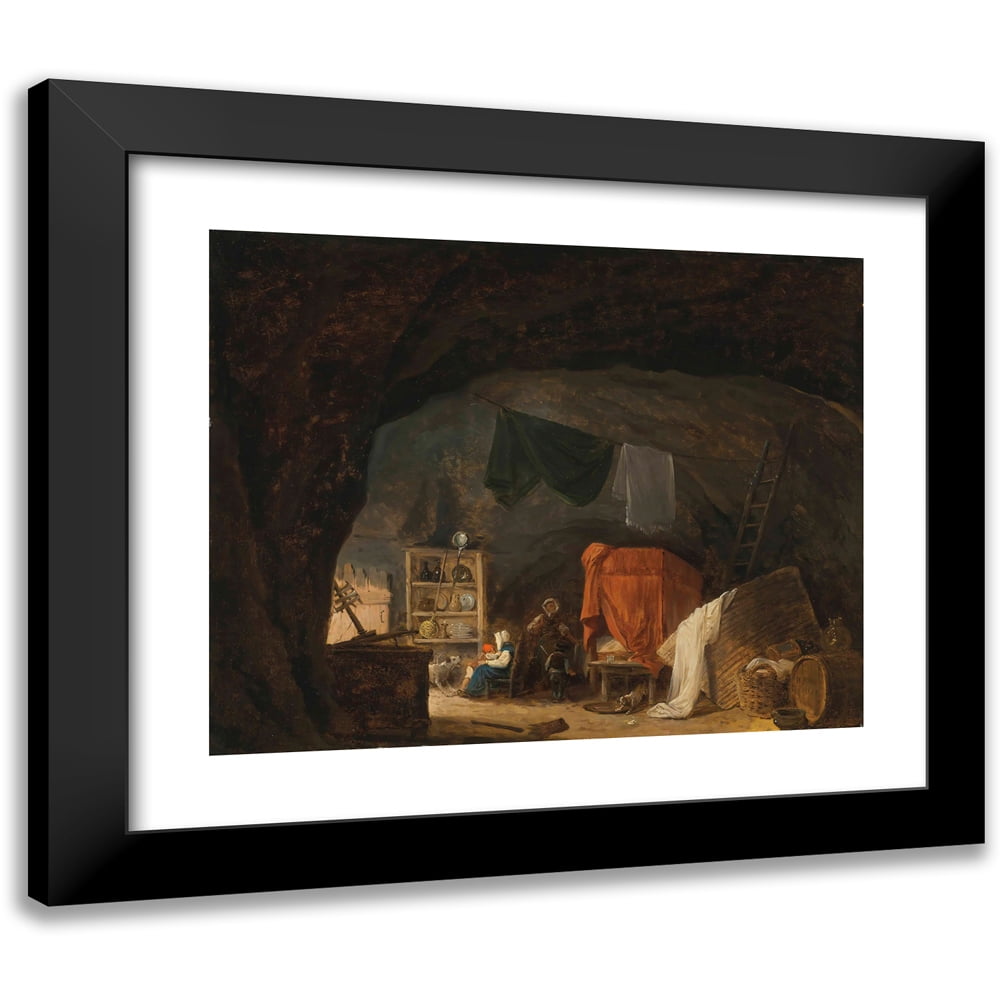 Hubert Robert 18x15 Black Modern Framed Museum Art Print Titled - A ...