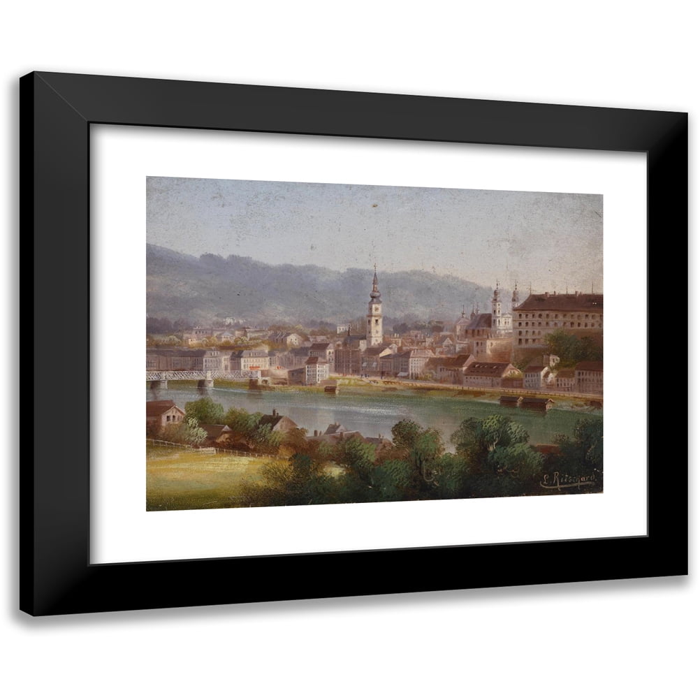 Hubert Sattler 14x11 Black Modern Framed Museum Art Print Titled - View ...