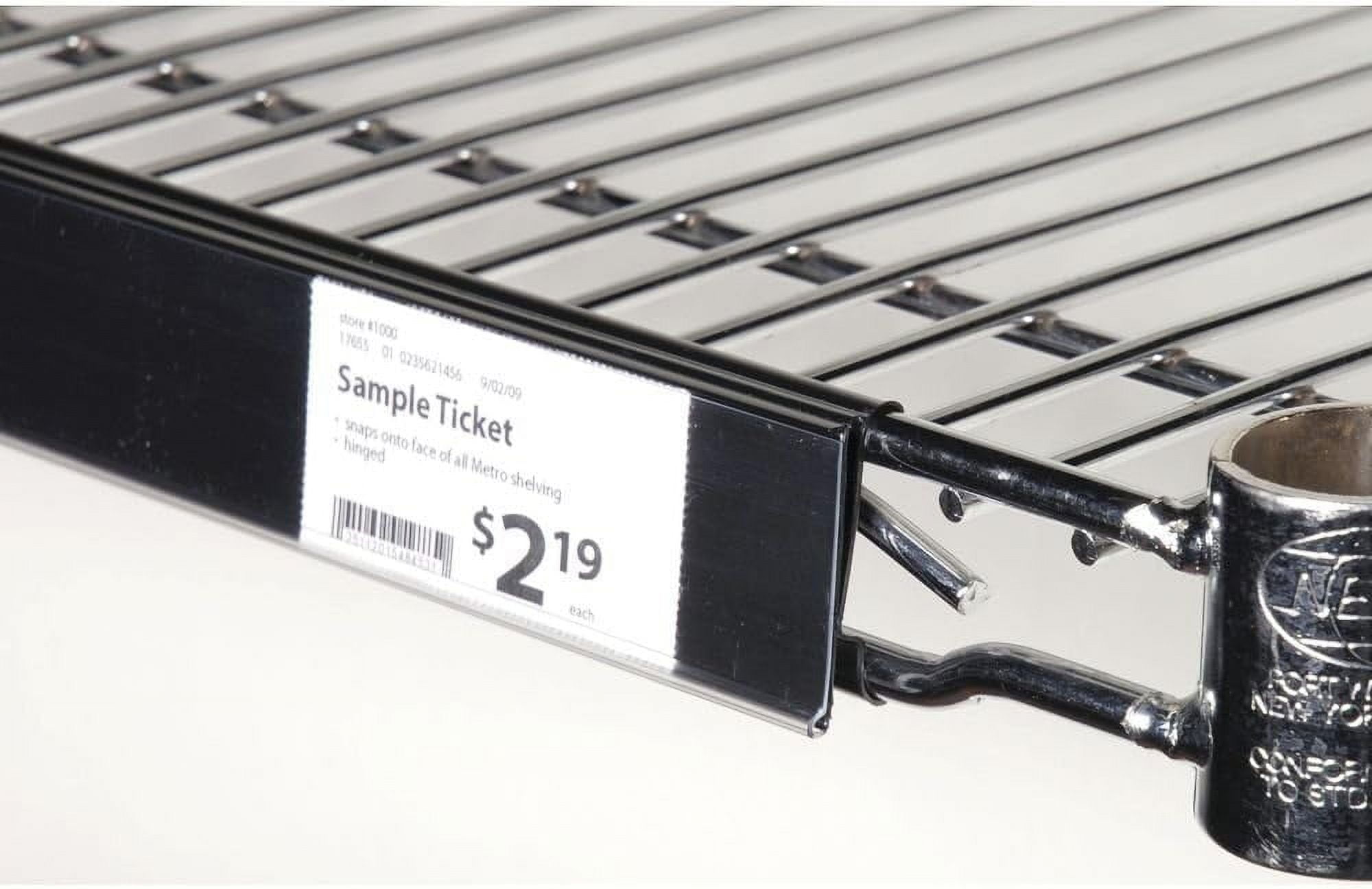 Hubert Shelf Label Holder for Metro Shelving Edge View Wire - 44"L x 1 ...