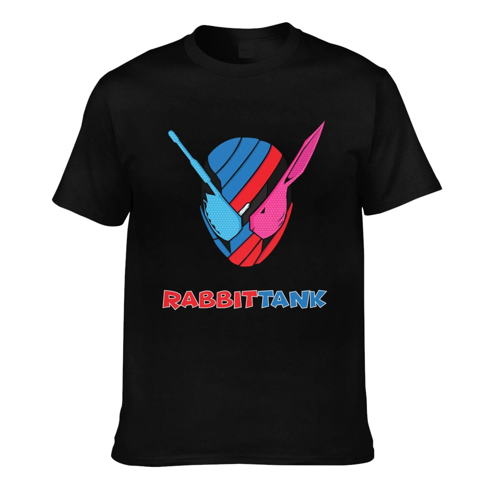 Hubgo Men'S Custom Kamen Rider Rabbit Tank O-Neck T-Shirts Black Tops ...