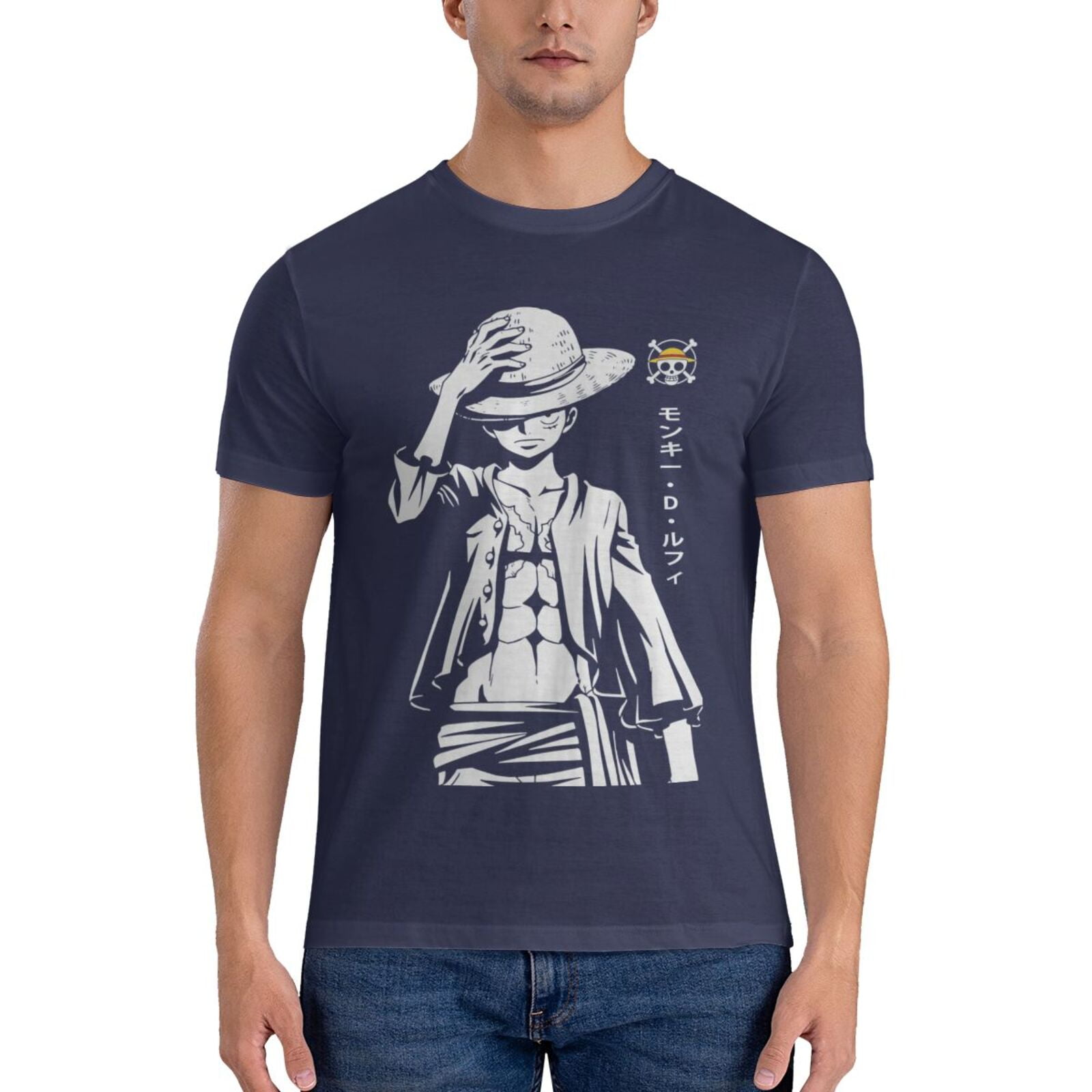 Hubgo Men'S Personalized มังกี้ D ลูฟี่ Luffy One Piece O-Neck Top T ...