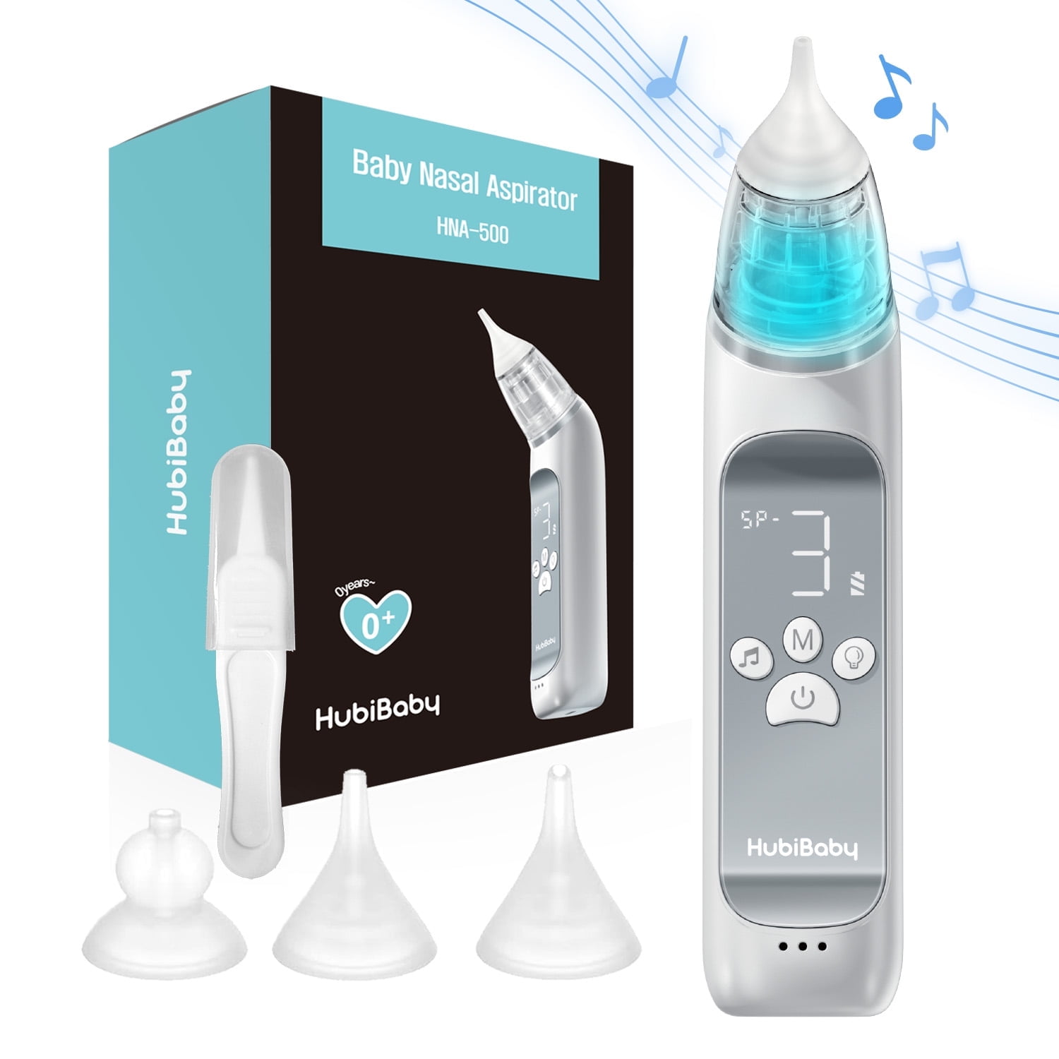HubiBaby Large Flow Electric Nasal Aspirator for Baby, Nose Sucker ...