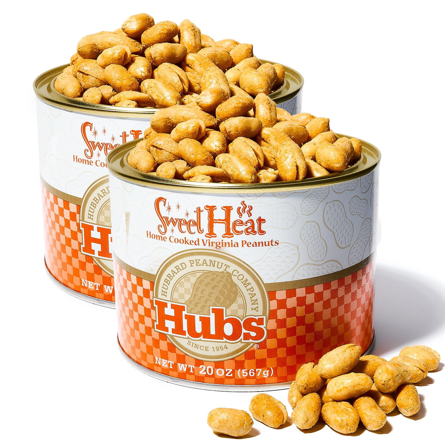 Hubs Peanuts Sweet Heat YYF14 Seasoned Peanuts - Healthy Snacks Premium Flavored Virginia Peanut ...