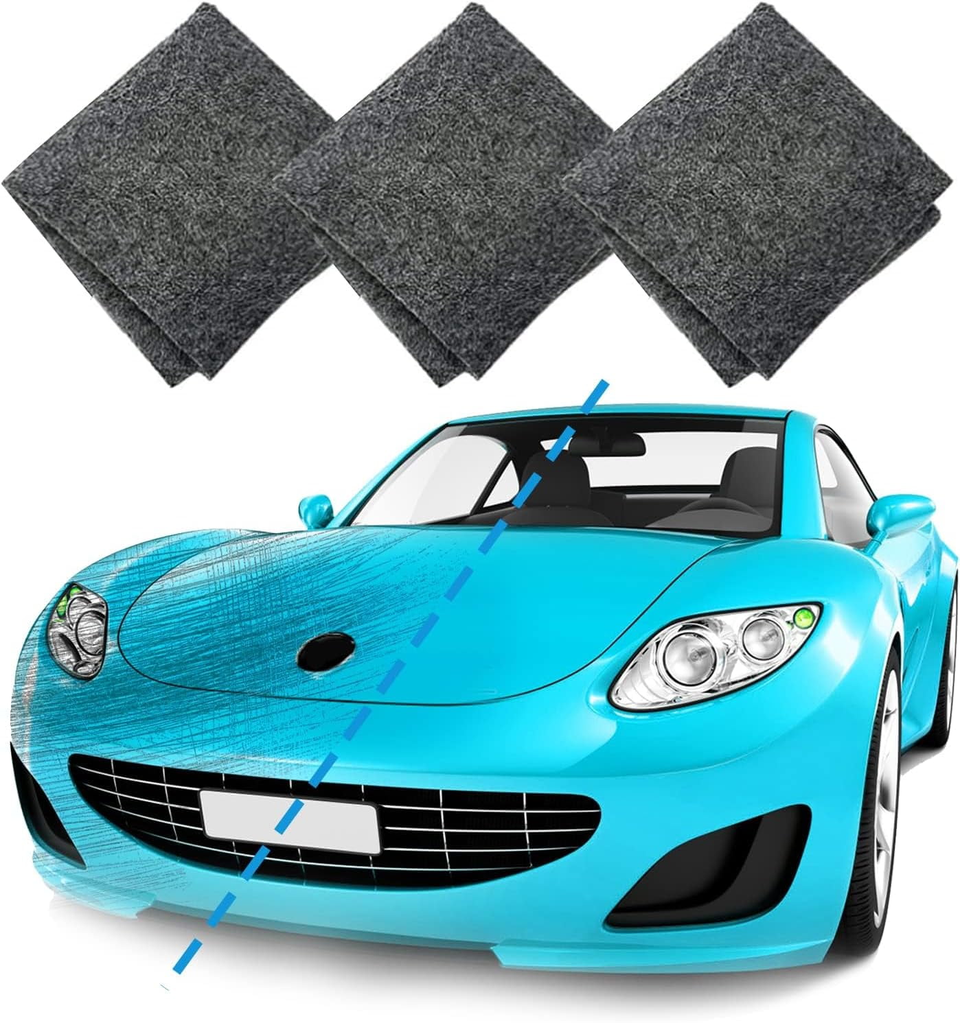 Huchen 12PC Nano Sparkle Cloth for Car Scratches, Nano Sparkle Cloth ...