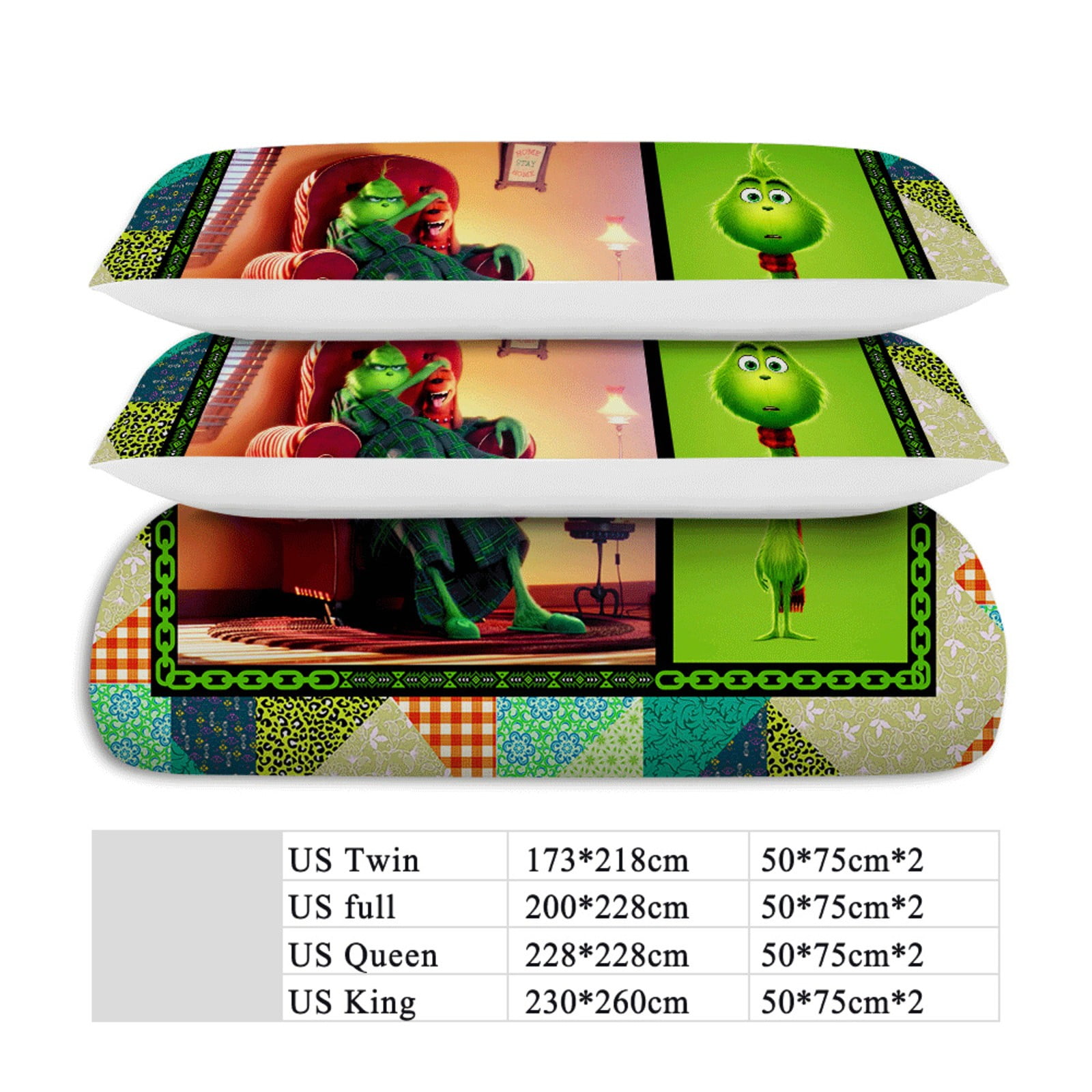 Huchen 35x80-Inch Grinch By Dr. Seuss Holiday & Christmas Bedding Super ...