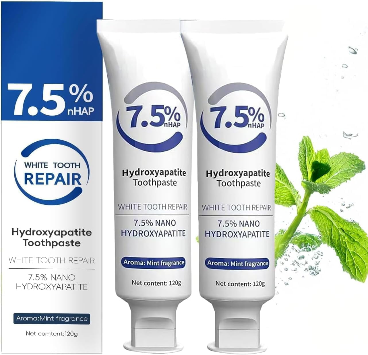 Huchen Hydroxyapatite Toothpaste for Advanced Enamel Protection, Gentle ...
