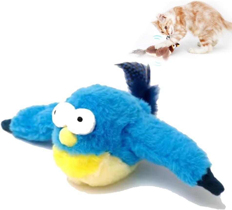 Huchen Interactive Flying Bird Cat Toys for Indoor Cats, Rechargeable ...