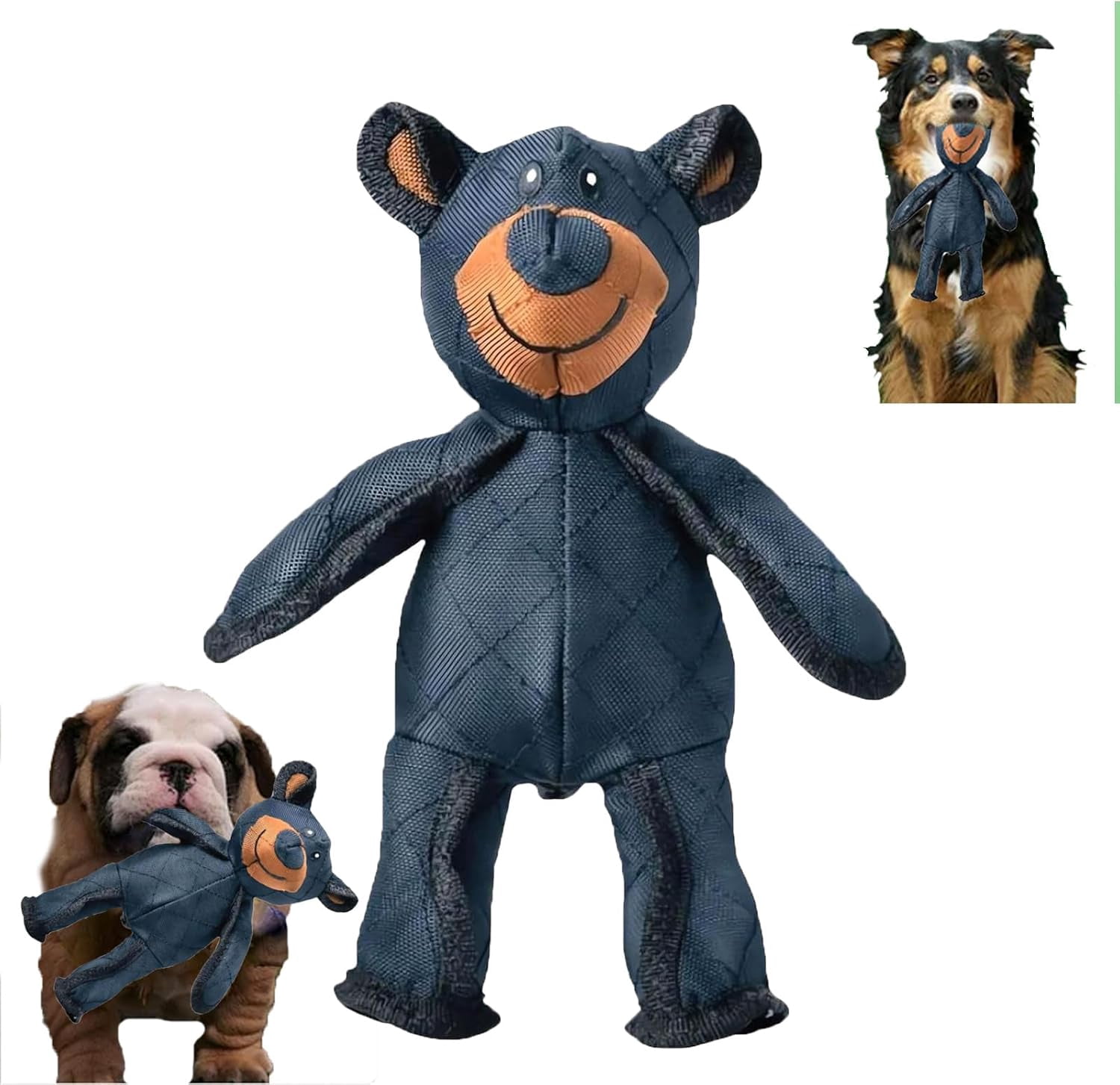 Huchen Mighty Bear Pet Toy,Unbreakable Bear,Toys Aggressive Chewers ...