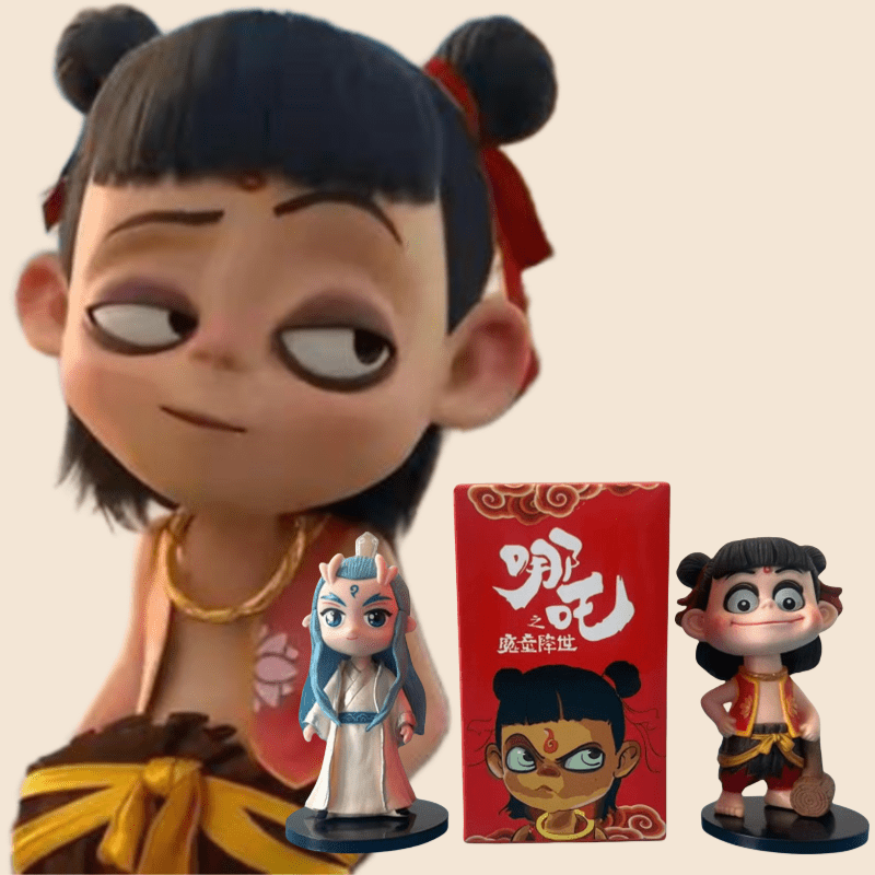 Huchen Nezha Figure Blind Box 2025 New NeZha Action Figures Blind Box ...