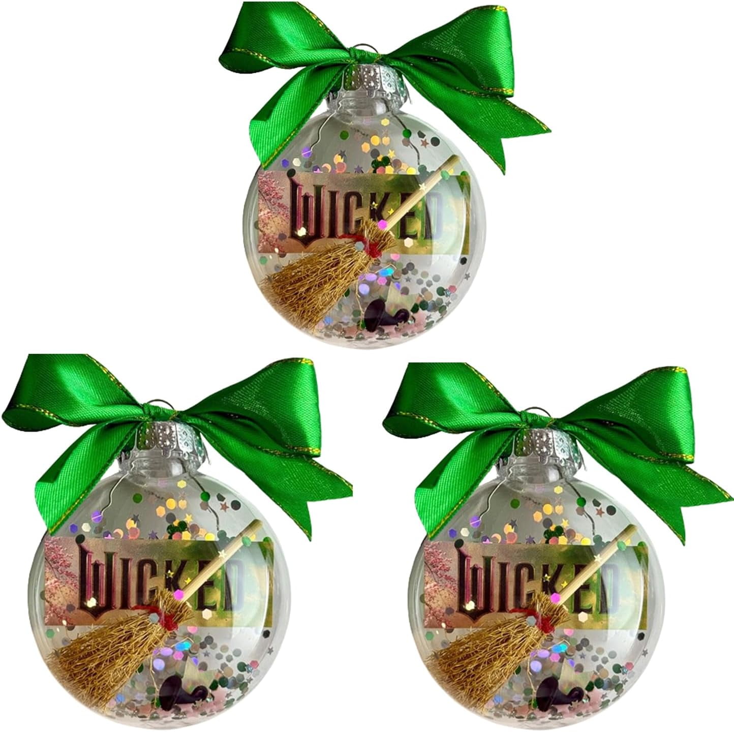 Huchen Wicked Movie Christmas Ornaments, Christmas Decoration Balls ...