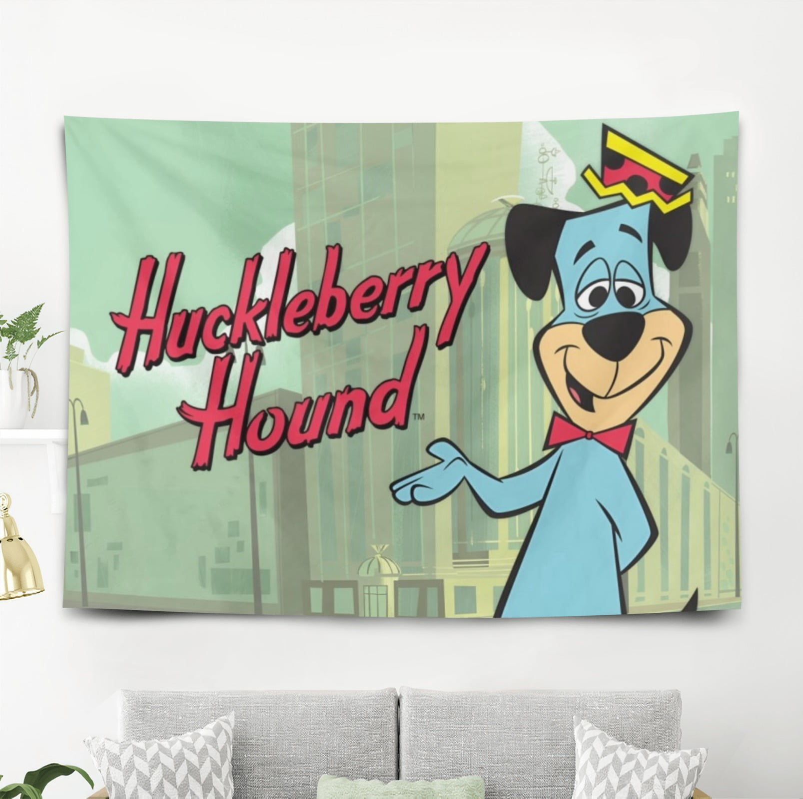 The Huckleberry Hound Show-Theme Anti-pilling Tapestry Gift Wall ...