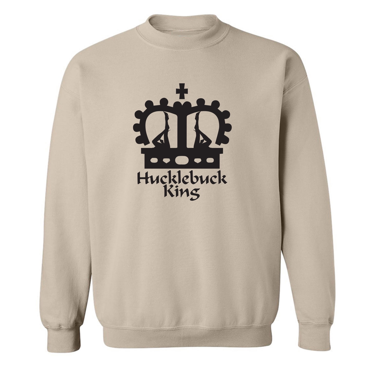 Hucklebuck King Crewneck Sweatshirt - Walmart.com