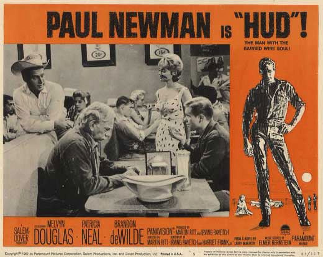 Hud - movie POSTER (Style F) (11" x 14") (1963) - Walmart.com