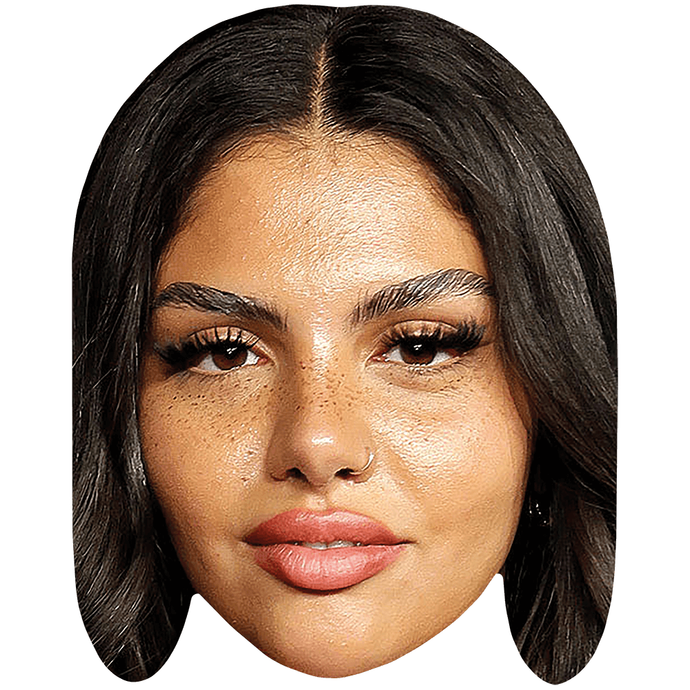 Huda Mustafa (Brown Hair) Big Head. Larger than life mask. - Walmart.com