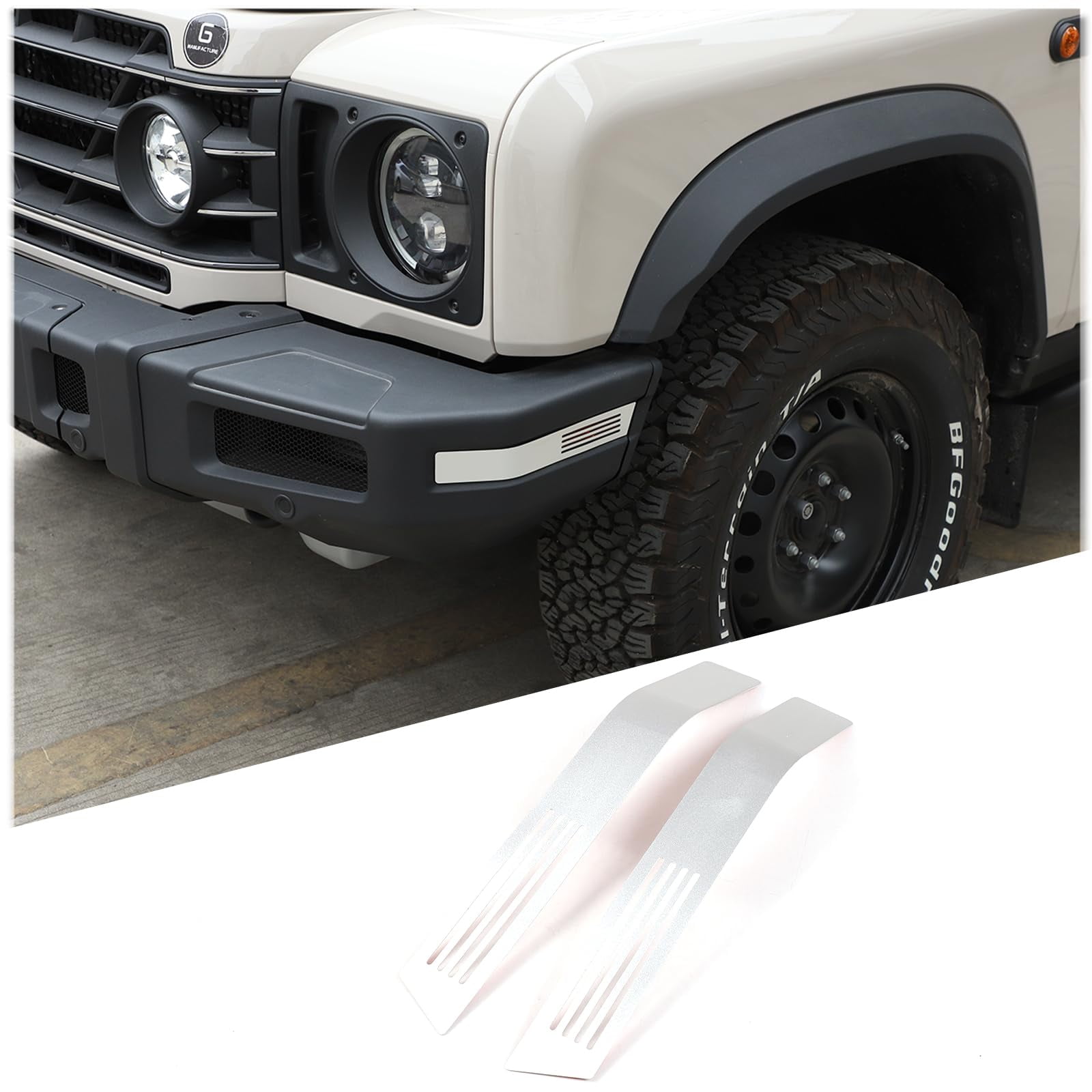 Hudiriy Car Front Side Bumper Fenders Reflective Stickers Compatible ...