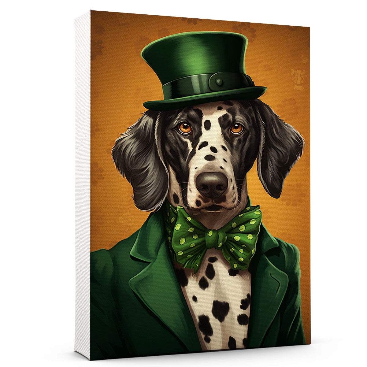 Hudo American Leopard Hound Dog Canvas Wall Art Green Day - American ...