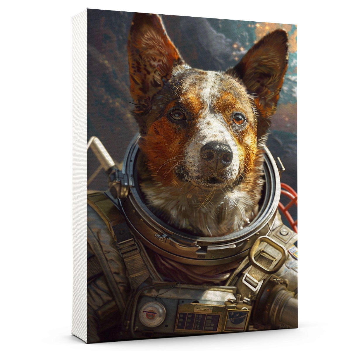 Hudo Australian Cattle Space Poster, Dog Wall Art, Australian Cattle ...