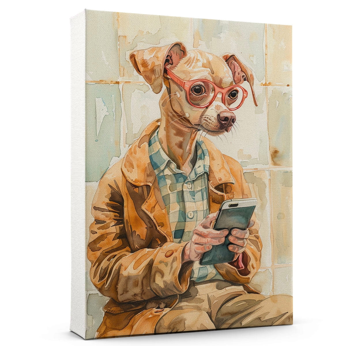 Hudo Azawakh Funny Dog Poster Bathroom Wall Art Decor - Azawakh Dog ...