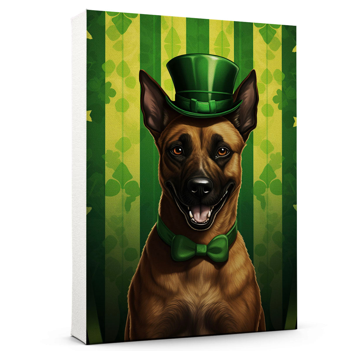 Hudo Belgian Malinois Dog Canvas Wall Art Green Day - Belgian Malinois ...
