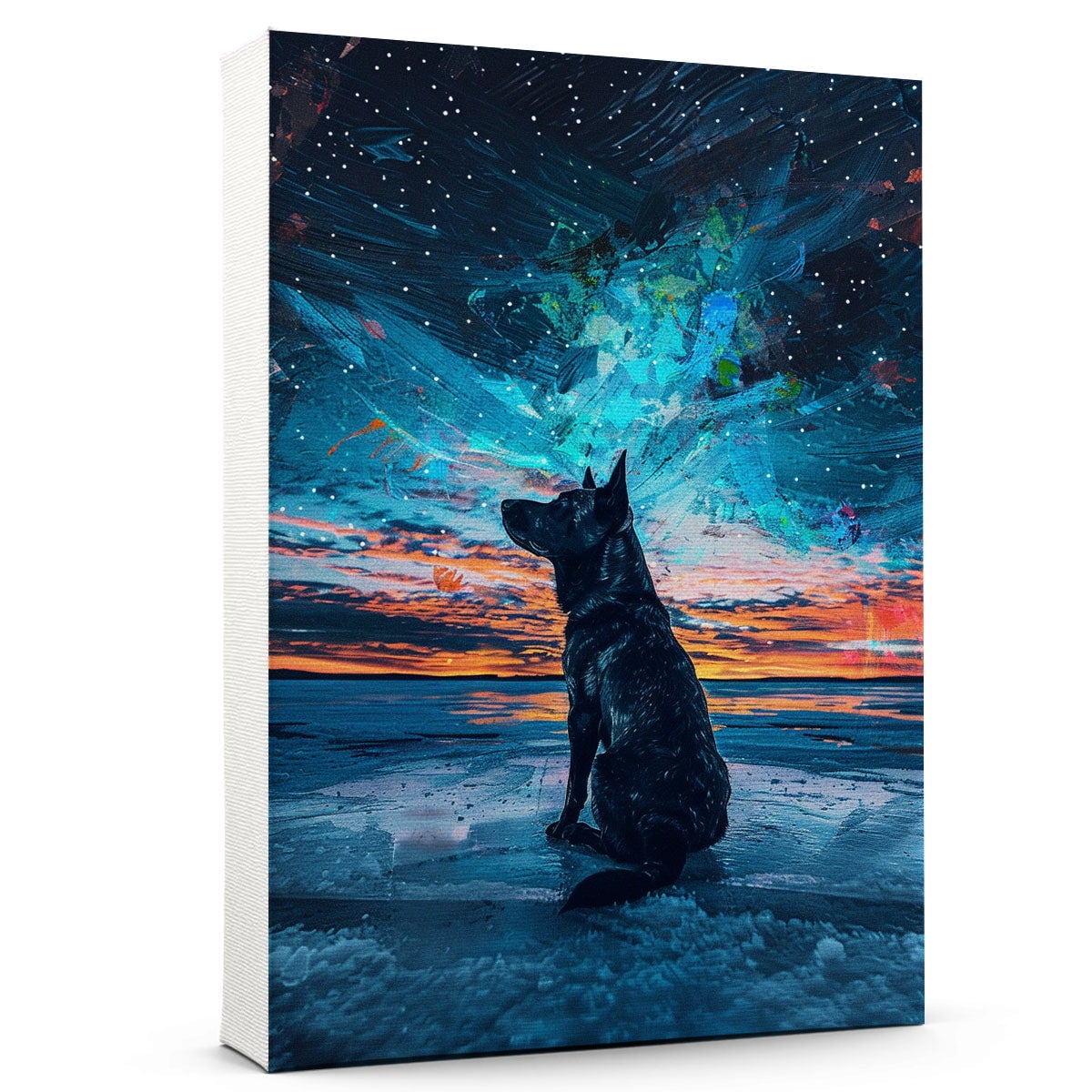 Hudo Dog Christmas Canvas Wall Art, Beauceron Dog Wall Art Prints Dogs ...