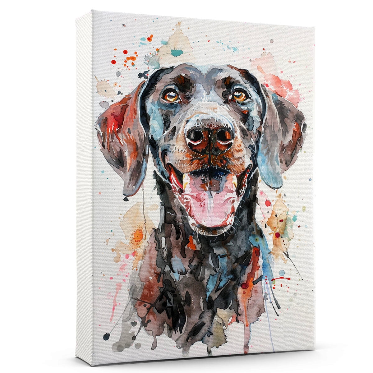 Hudo Dog Wall Art,ColorfulWeimaraner Dog Canvas Wall Art For Living ...