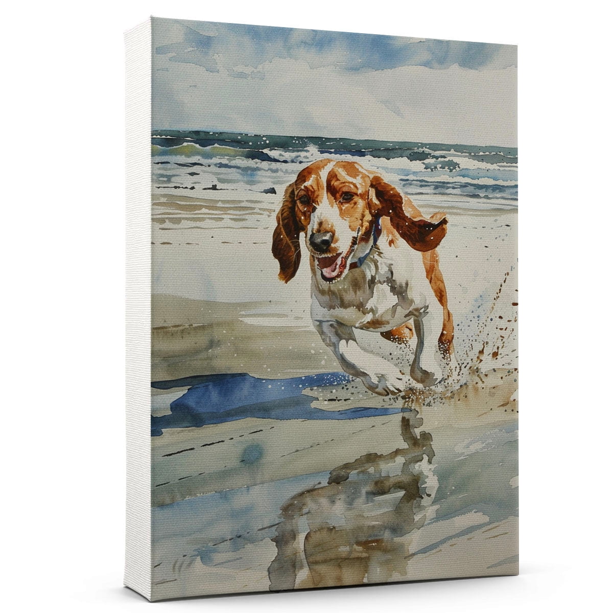 Hudo Dog Wall Art, Funny Animal Canvas Wall Decor for Bedroom, Printed ...