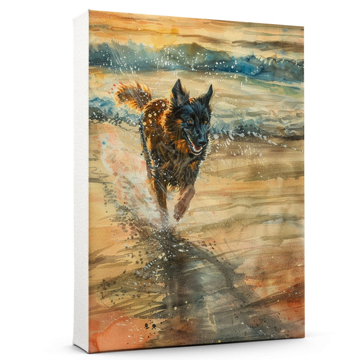 Hudo Dog Wall Art, Funny Animal Canvas Wall Decor for Bedroom, Printed ...