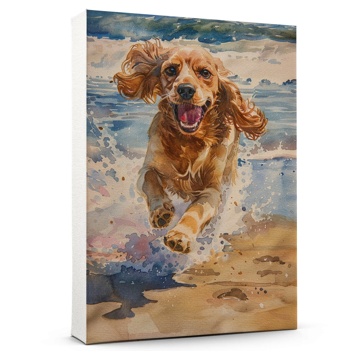 Hudo Dog Wall Art, Funny Animal Canvas Wall Decor for Bedroom, Printed ...