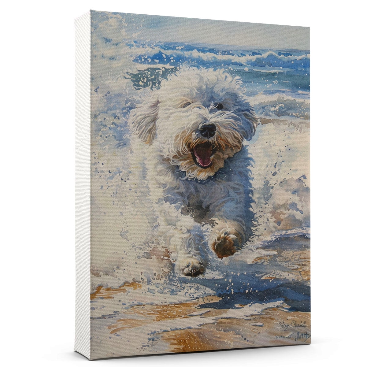 Hudo Dog Wall Art, Funny Animal Canvas Wall Decor for Bedroom, Printed ...