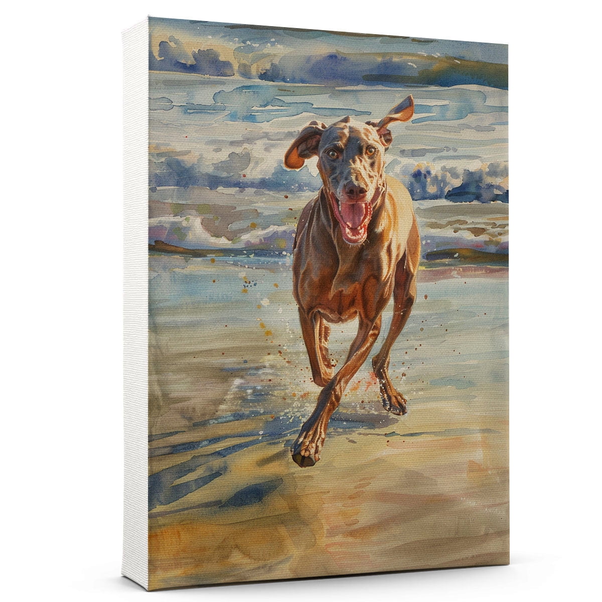 Hudo Dog Wall Art, Funny Animal Canvas Wall Decor for Bedroom, Printed ...